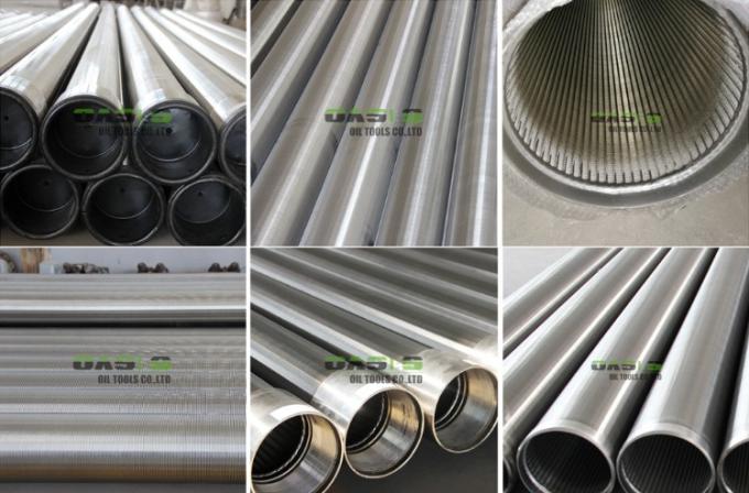 Johnson Type Metal Water Well Screen Pipe Round Hole Shape 5800mm Length