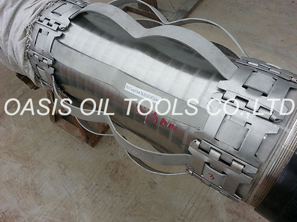 Anti Corrosion Well Centralizers , Hinged Non Welded Rigid Centralizer