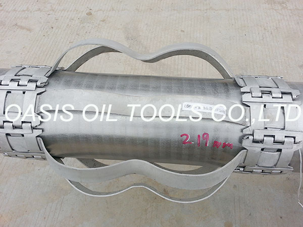 Anti Corrosion Well Centralizers , Hinged Non Welded Rigid Centralizer