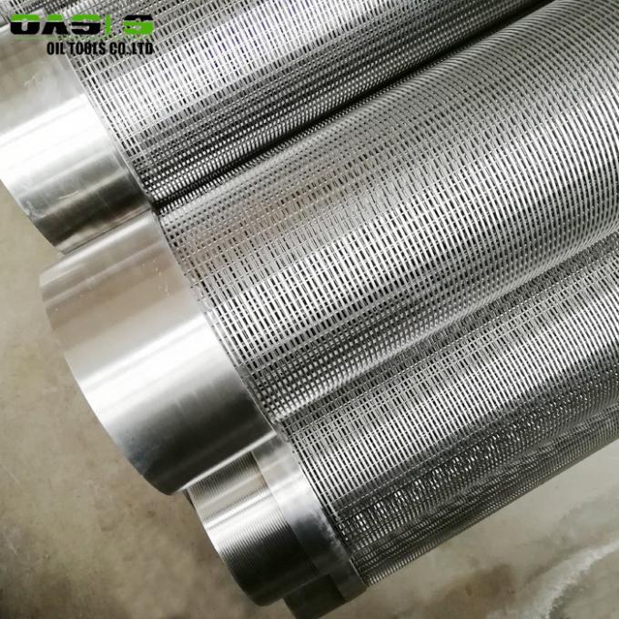 Johnson Type Metal Water Well Screen Pipe Round Hole Shape 5800mm Length