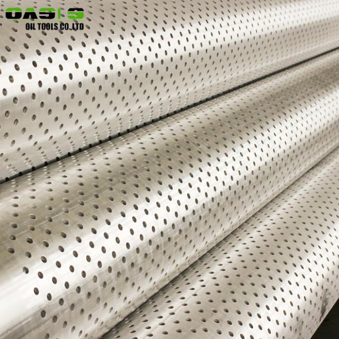Round Hole Perforated Stainless Steel Pipe For Drilling Filter Cylinder ...